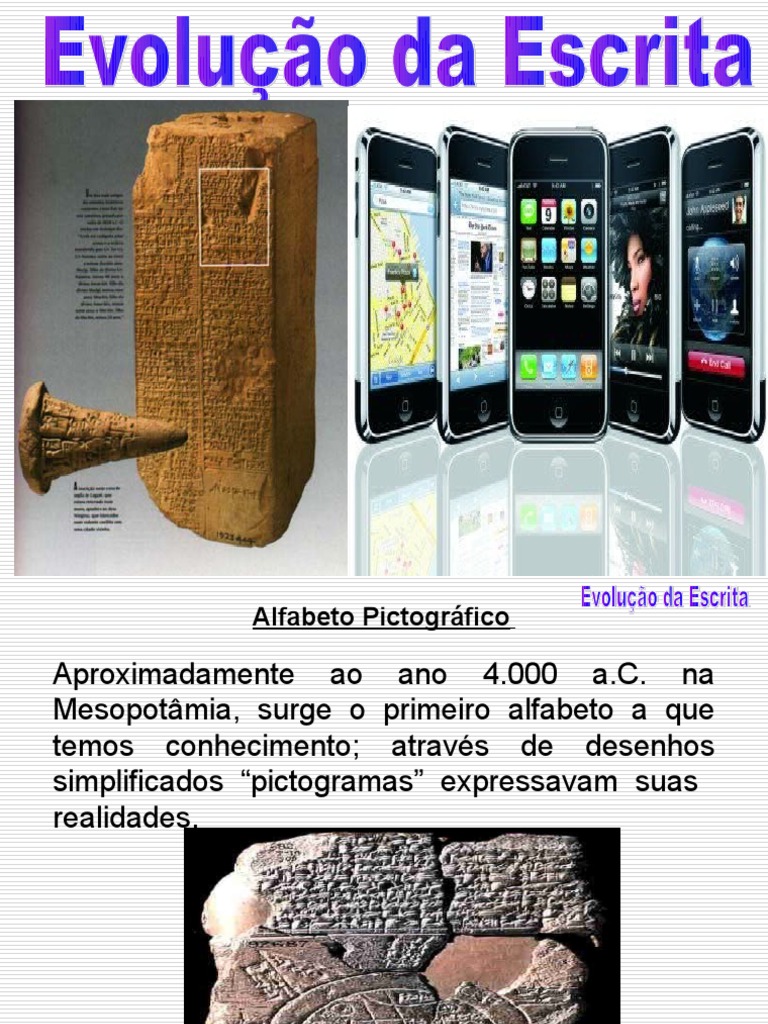 Evolução Da Escrita | PDF | Fenícia | Escrita