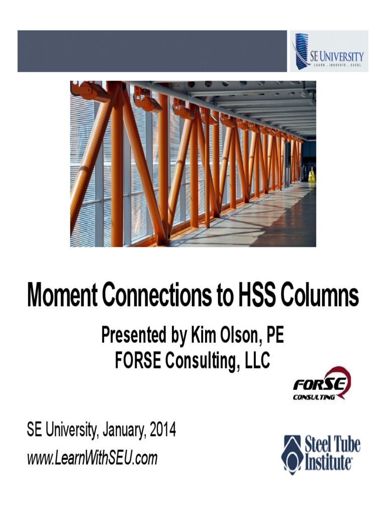 2014.01.08 - Moment Connections To HSS Columns | PDF | Beam (Structure ...
