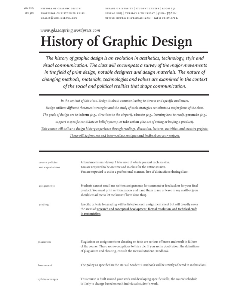 History Of Graphic Design Pdf Graphic Design Design
