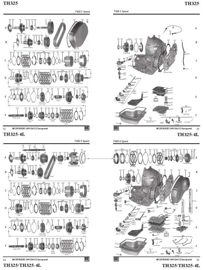 TH325 Diagram | PDF | Transmission (Mechanics) | Clutch