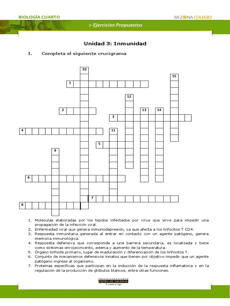 Ejerci 1 | PDF | Sistema inmune | Virus