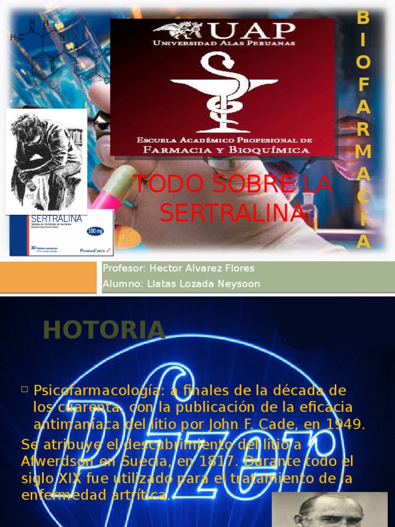 Mecanismo de Acción de la Sertralina | PDF | Serotonina | Inhibidor ...