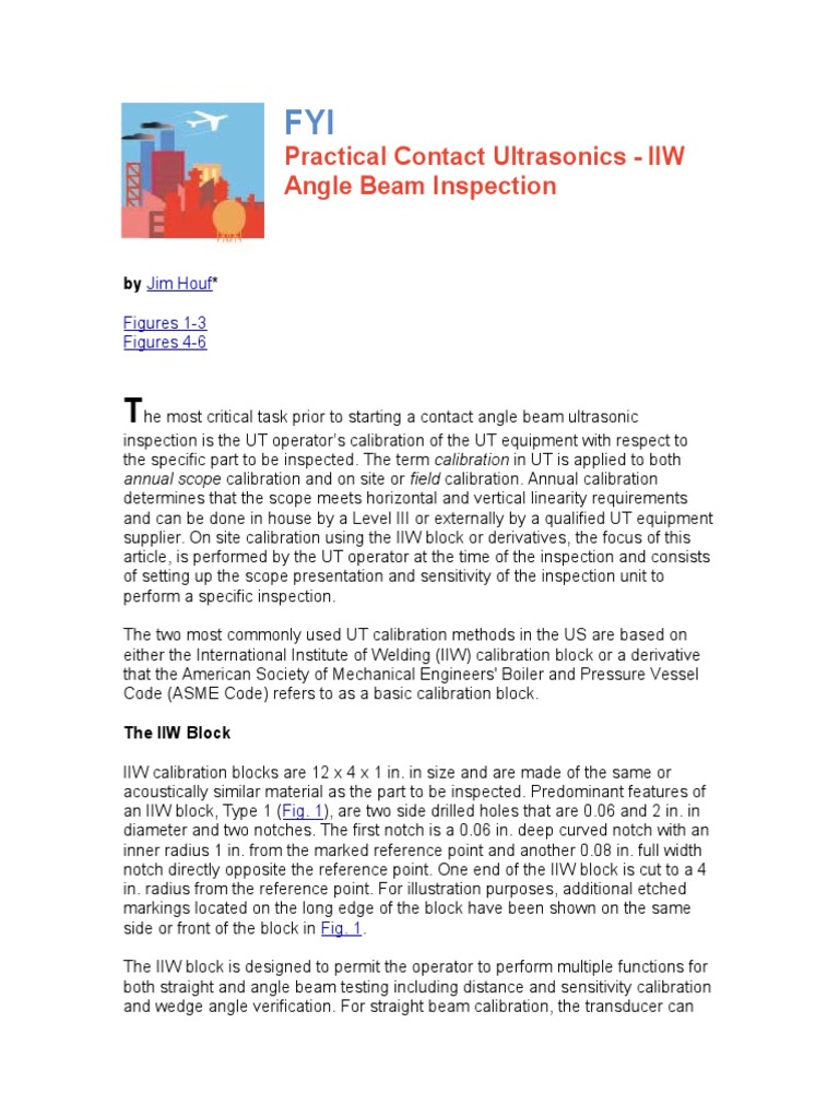 Angle Beam Inspection | PDF | Calibration | Decibel