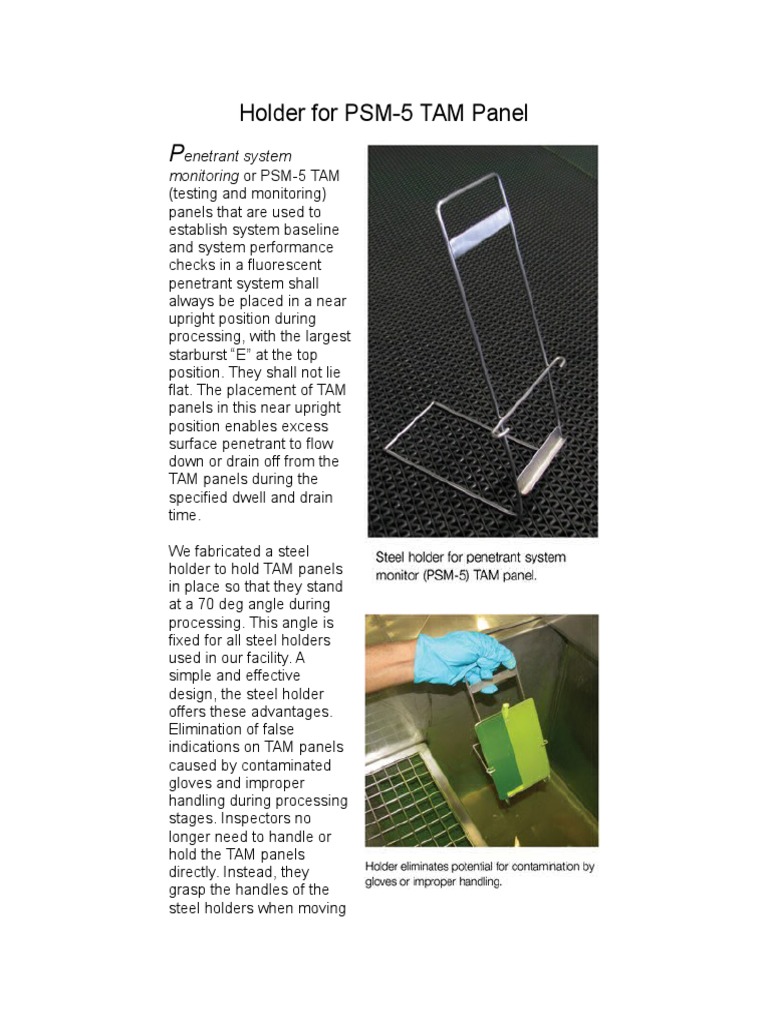 Holder For PSM-5 TAM Panel | PDF | Nature