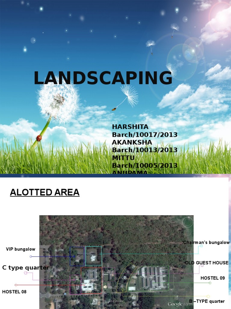 Hostel 8, Bit Mesra Landscaping Case Study | PDF | Road Surface ...