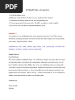 Versant English Test Sample Email Writing | PDF | Business