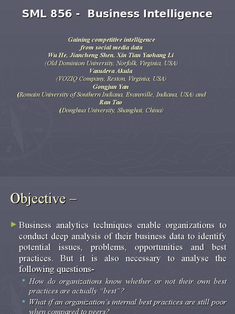 BI Reading Presentation v0.3 | PDF | Twitter | Social Media