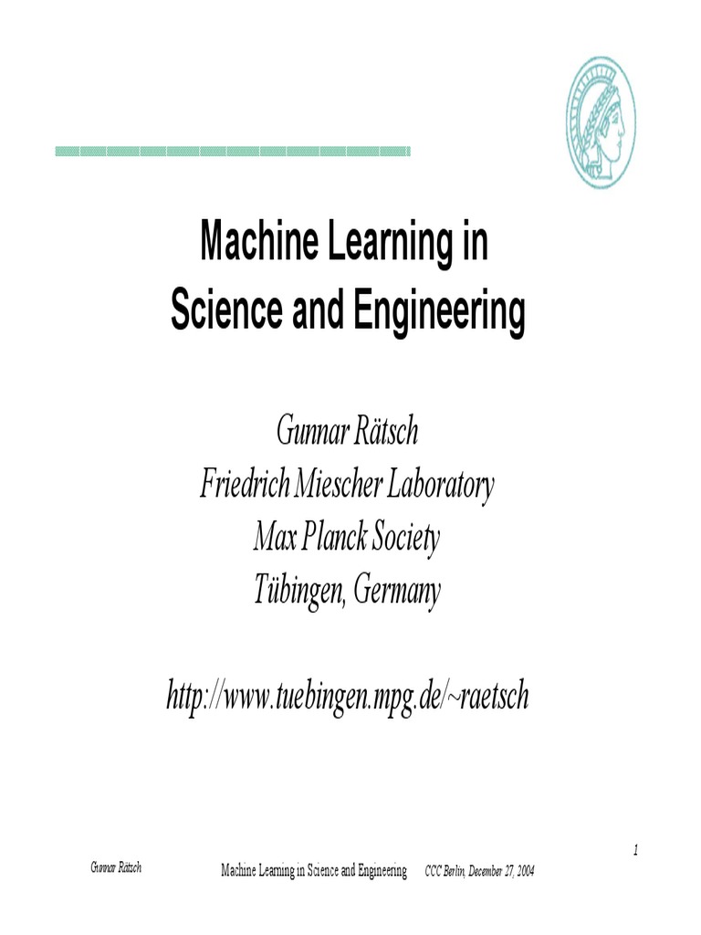 Machine Learning Applications in Science | PDF | Machine Learning ...