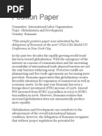 Model UN Position Paper Guide | PDF | United Nations | International ...