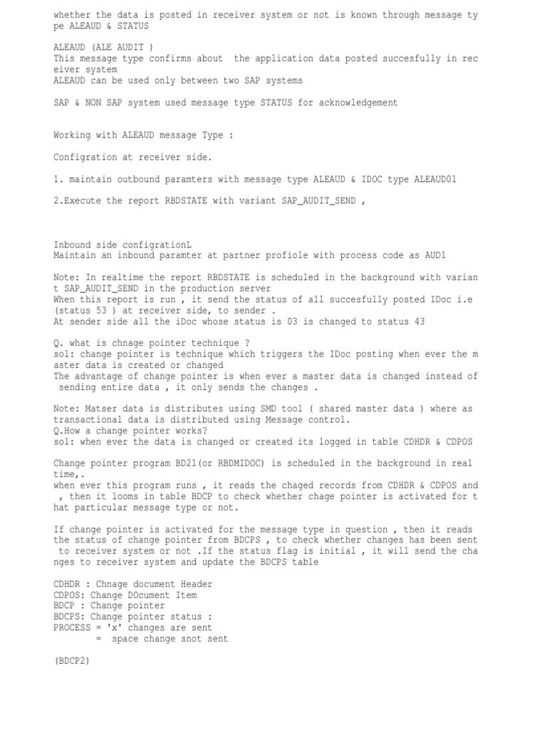 Idoc - 26 03 12 | PDF | Debugging | Pointer (Computer Programming) Idoc - 26 03 12 | PDF | Debugging | Pointer (Computer Programming)