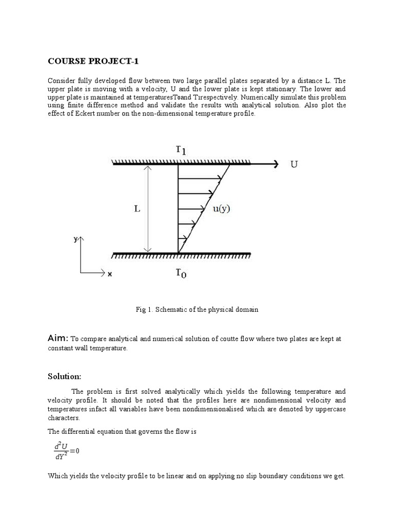 Numerical Simulation of Couette Flow | PDF | Science & Mathematics ...