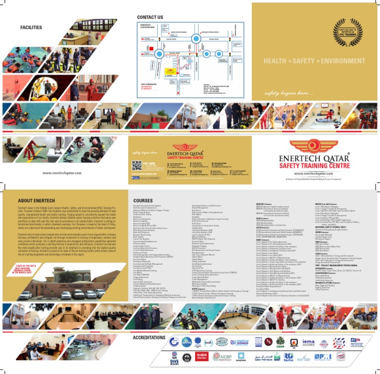 Enertech Qatar Safety Training Centre Facilities | PDF | Underwater ...