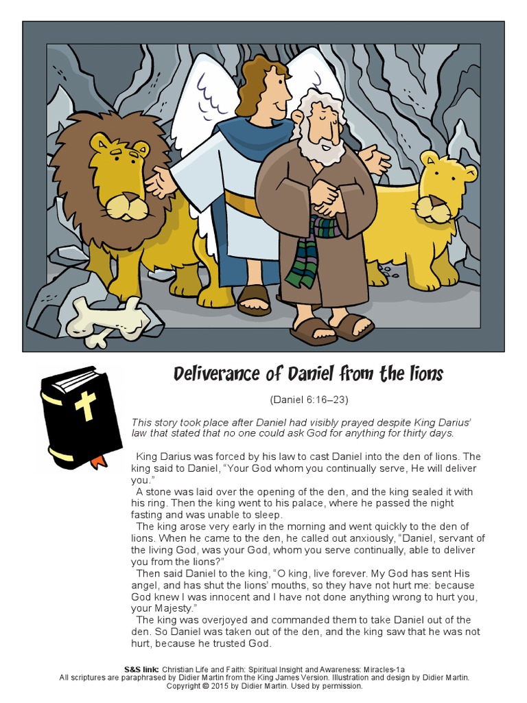 Miracles in The Bible: Deliverance of Daniel From The Lions | PDF