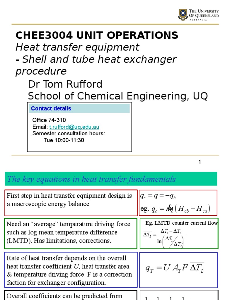 Heat Transfer Equipment - Powerpoint | PDF | Heat Exchanger | Heat Transfer