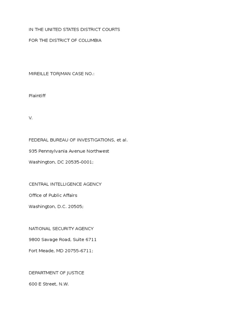 NSA1 | PDF | Federal Bureau Of Investigation | American Government