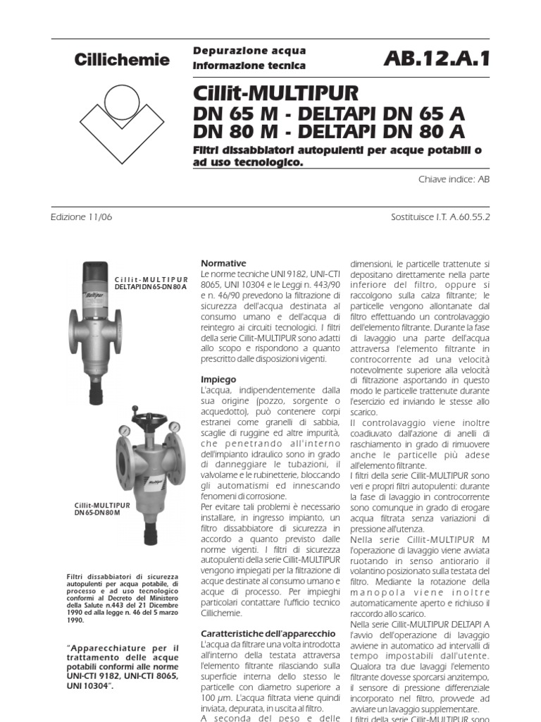 Cillit-MULTIPUR: Dn 65 M - Deltapi Dn 65 A Dn 80 M - Deltapi Dn 80 A