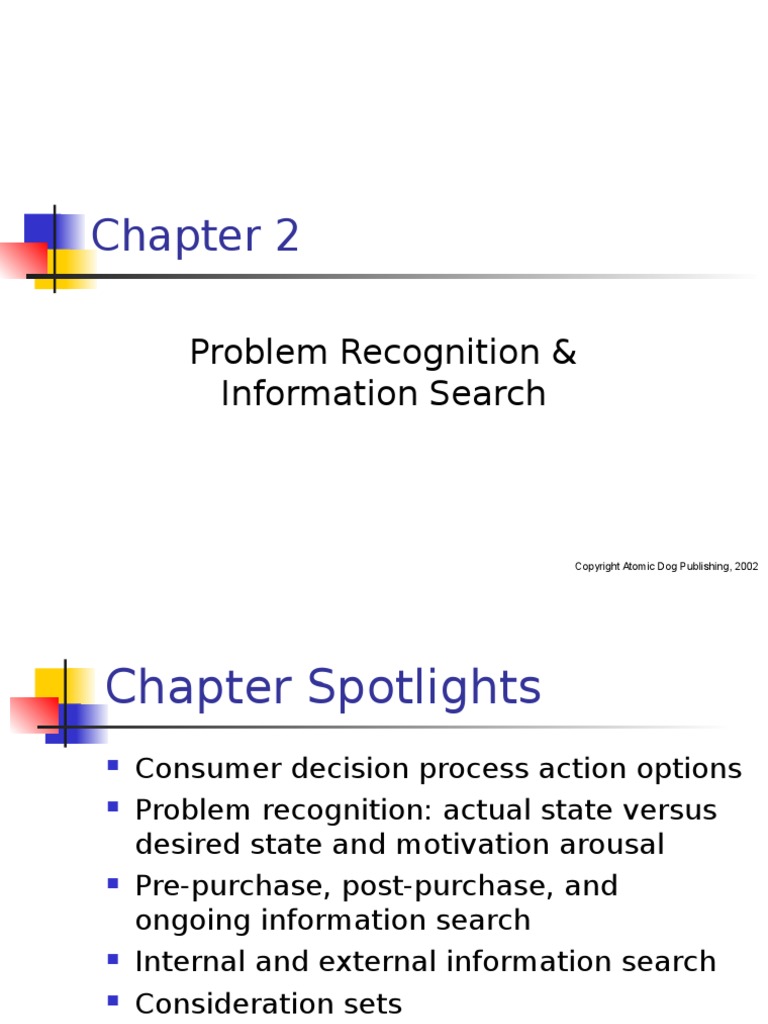Problem Recognition & Information Search | Download Free PDF | Consumer Behaviour | Behavior