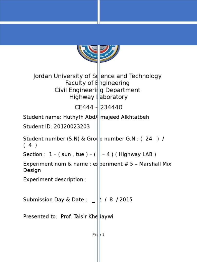 Marshall Mix Design Method Overview | PDF | Road Surface | Concrete