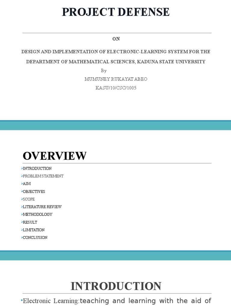 Project Defense | Download Free PDF | Educational Technology | Computing