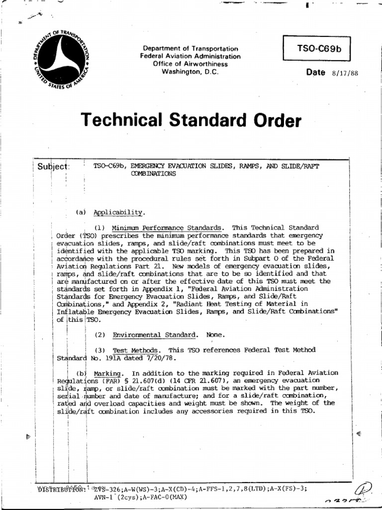 TSO C69b | PDF | Science | Engineering