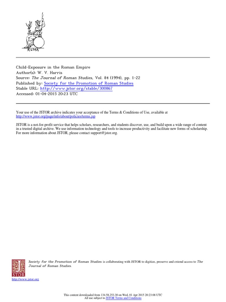 Child Exposure in the Roman Empire | PDF | Romulus And Remus