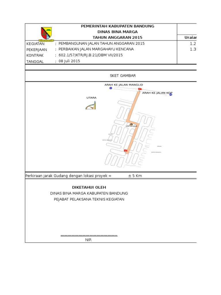 Contoh Backup Data Jalan | PDF