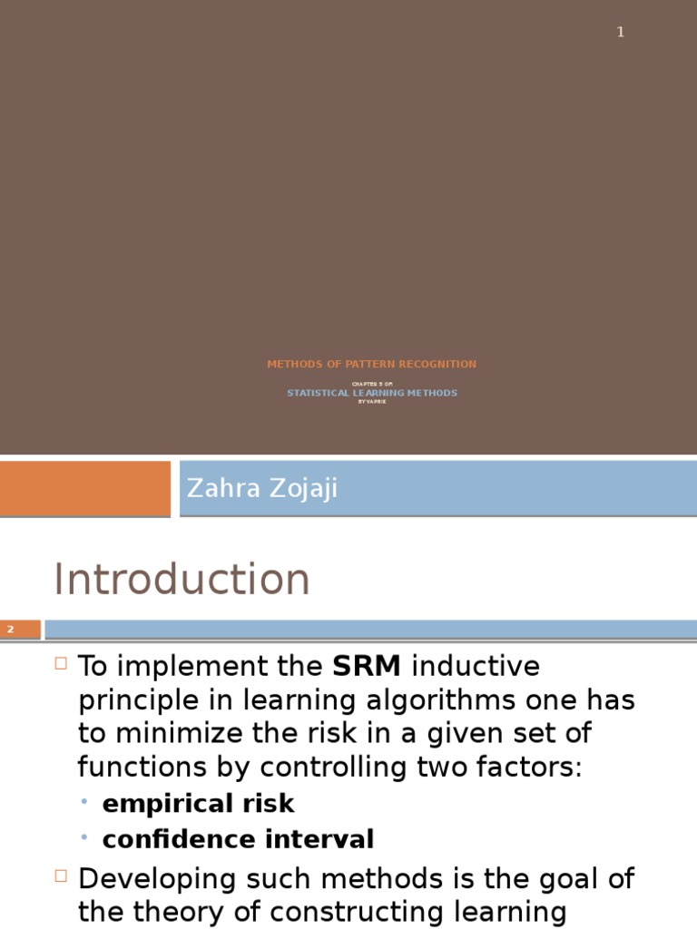 Chapter5 Vapnik ADVANCED | PDF | Support Vector Machine | Mathematical ...