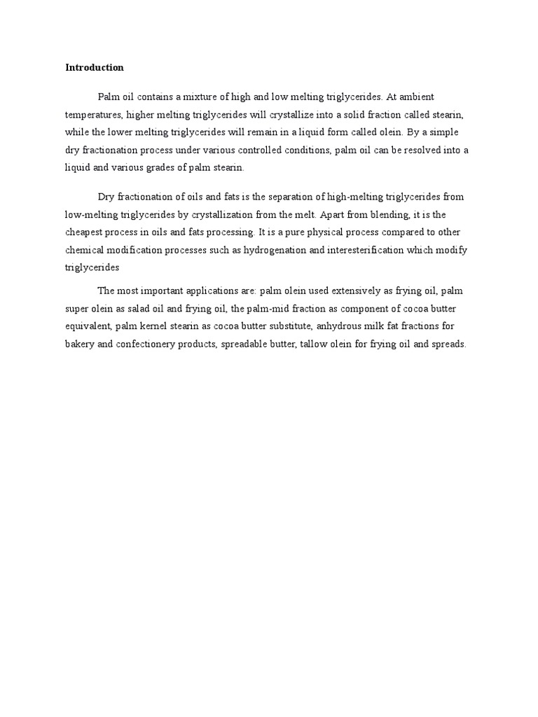 Intro Theory RBDPO | PDF | Vegetable Oil | Crystallization
