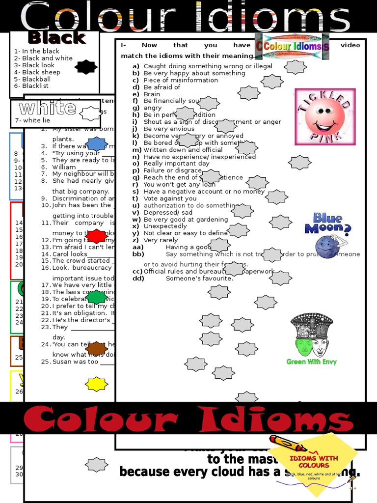 Colour Idioms | PDF