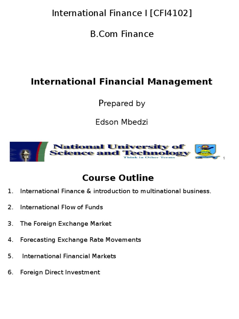 1. International Financial Environment.ppt | International Business ...