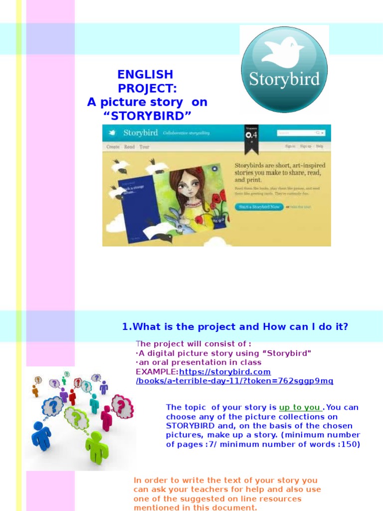 Storybird Project Guide for Students | PDF | Plot (Narrative) | Linguistics