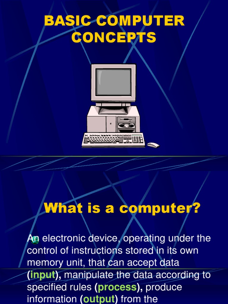 Basic Computer Concepts PDF | PDF | World Wide Web | Internet & Web Basic Computer Concepts PDF | PDF | World Wide Web | Internet & Web
