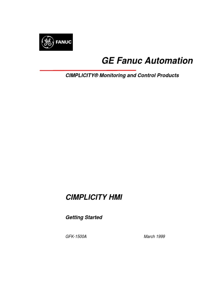 Gfk1500a - Cimplicity Hmi Getting Started | PDF | Installation (Computer Programs) | Microsoft ...