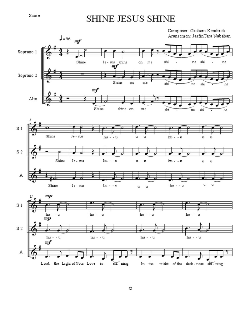 Shine Jesus Shine | PDF