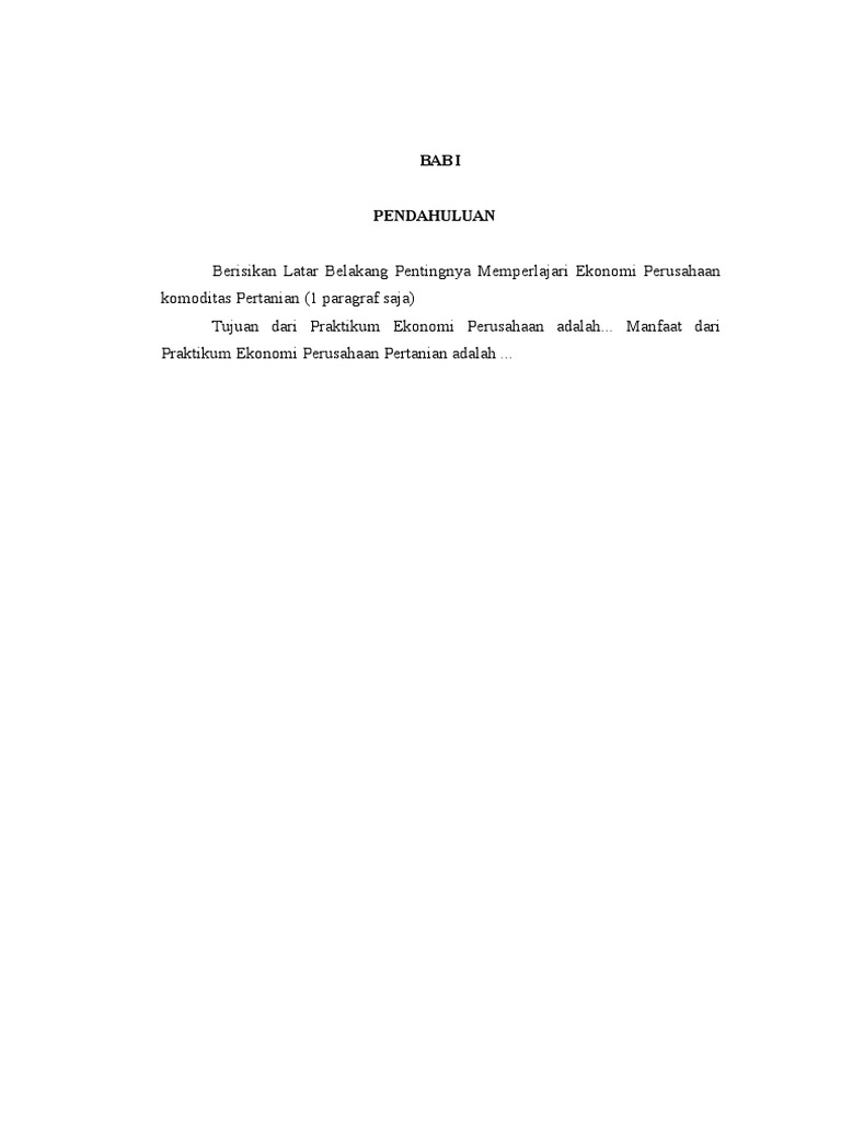 Format Laporan EPP | PDF