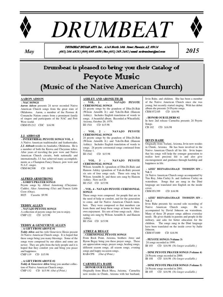 Drumbeat: Peyote Music Peyote Music Peyote Music Peyote Music | PDF ...
