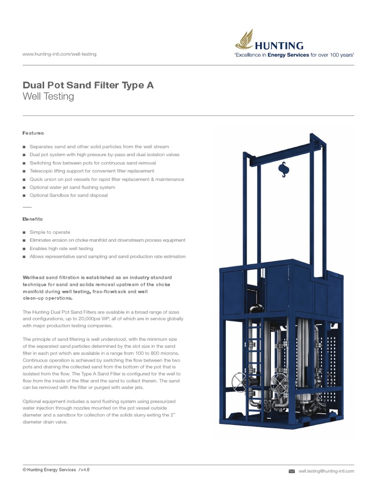 Dual-Pot Sand Filter Type A (DSF-A) | PDF | Filtration | Gases