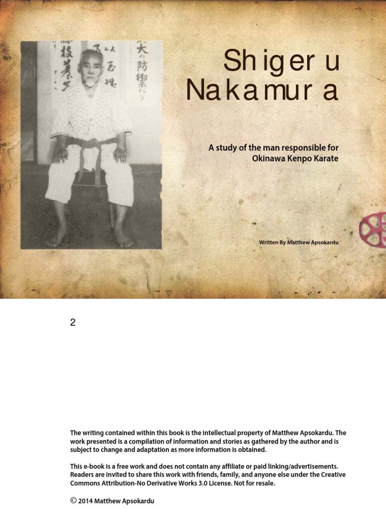 Shigeru Nakamura Ebook Okinawa Kenpo | PDF | Karate | East Asian Martial Arts