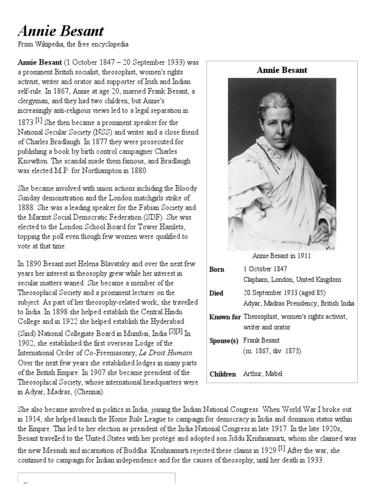 Annie Besant