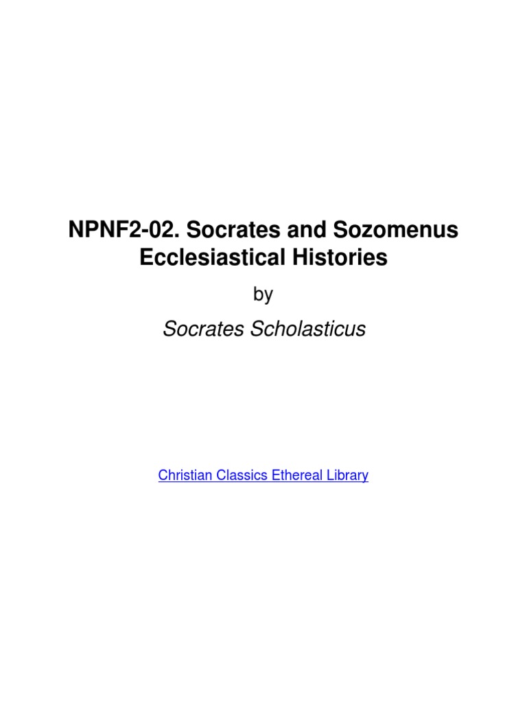 Socrate Si Sozomen - Engleza | PDF | Athanasius Of Alexandria | Eusebius