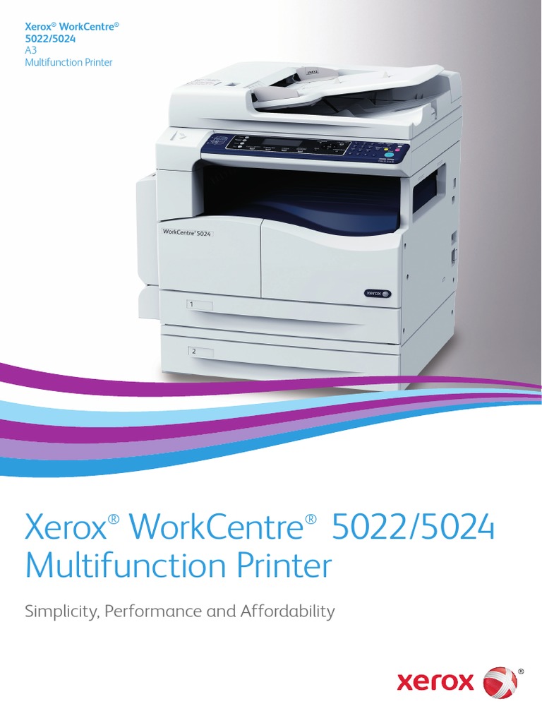 Xerox Workcentre 5022/5024 Multifunction Printer: Simplicity ...
