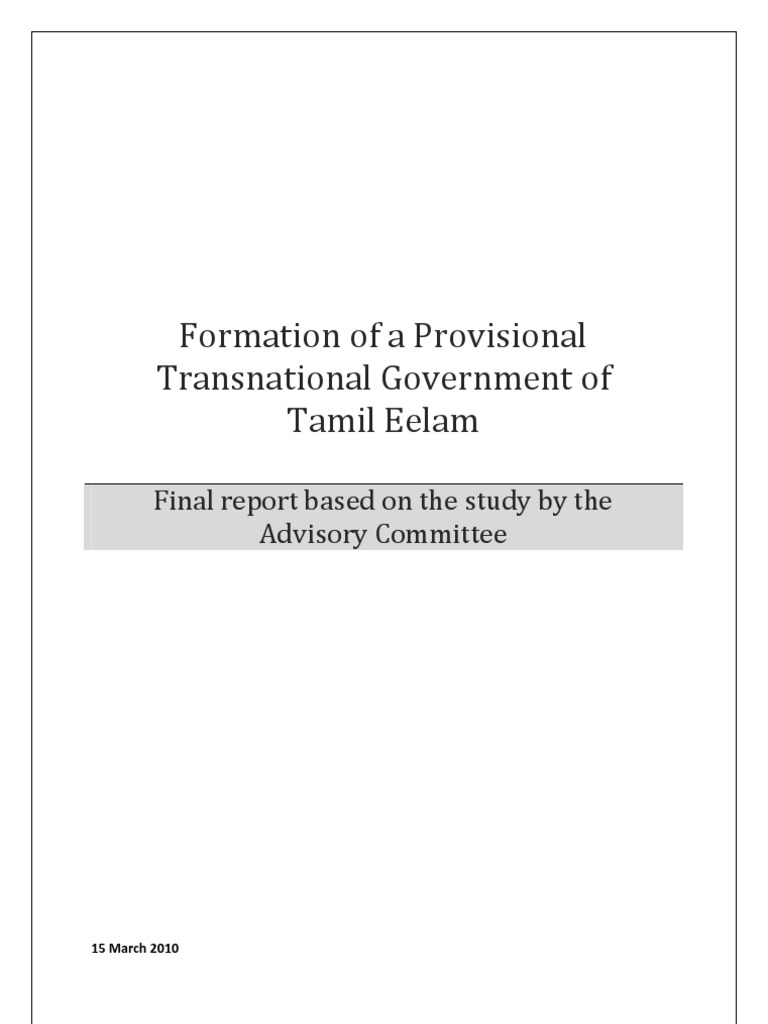 TGTE AC Report English | PDF | Social Institutions | Social Science