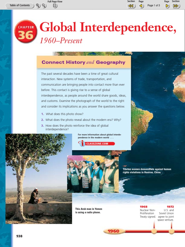 CH 36 Sec 1-4 - Global Interdependence PDF | PDF | Green Revolution | Genetics