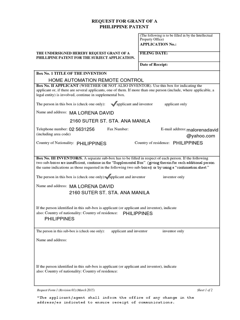 FORM 3 Application-for-Patents PDF | PDF | Glossary Of Patent Law Terms ...