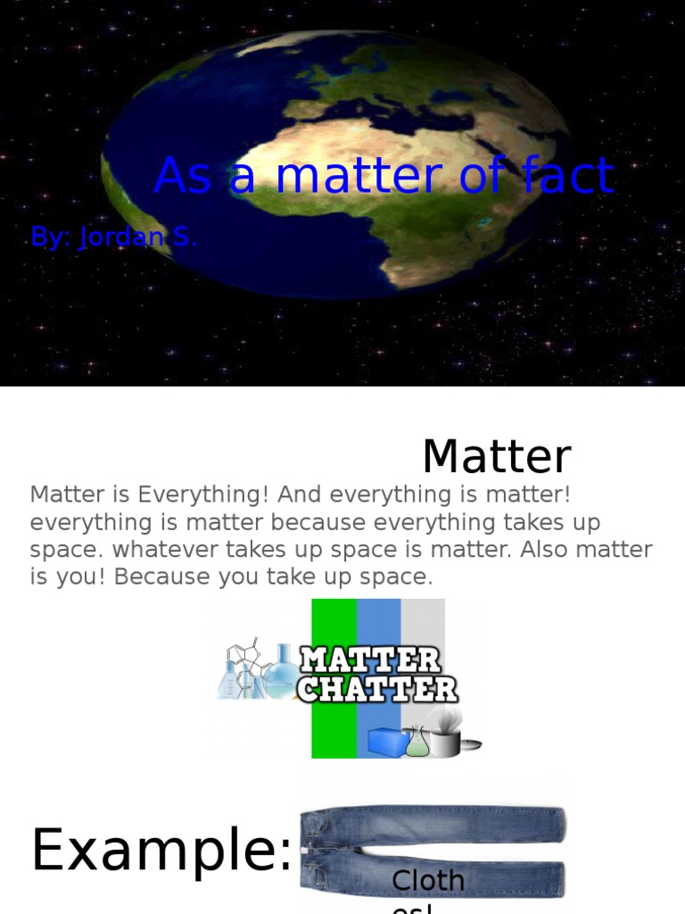 As A Matter of Fact | PDF | Science & Mathematics