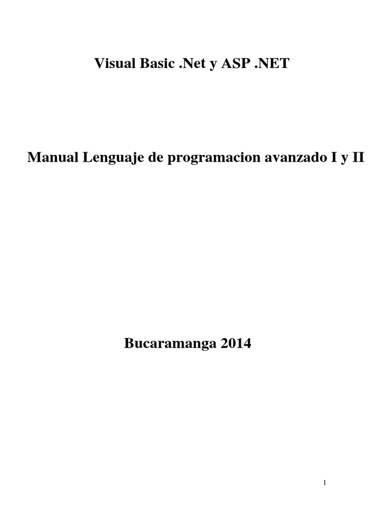 Visual Net y ASP Net 2014 | PDF | .NET Framework | Microsoft Visual Studio