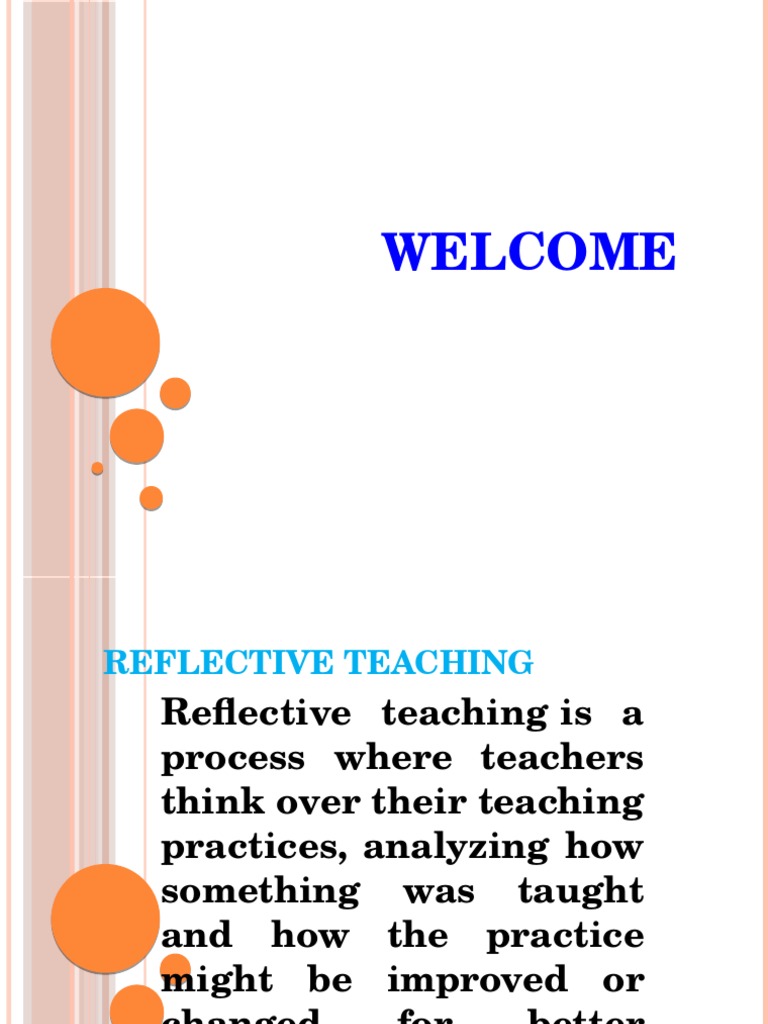 Reflective Teaching | PDF | Education Theory | Cognition