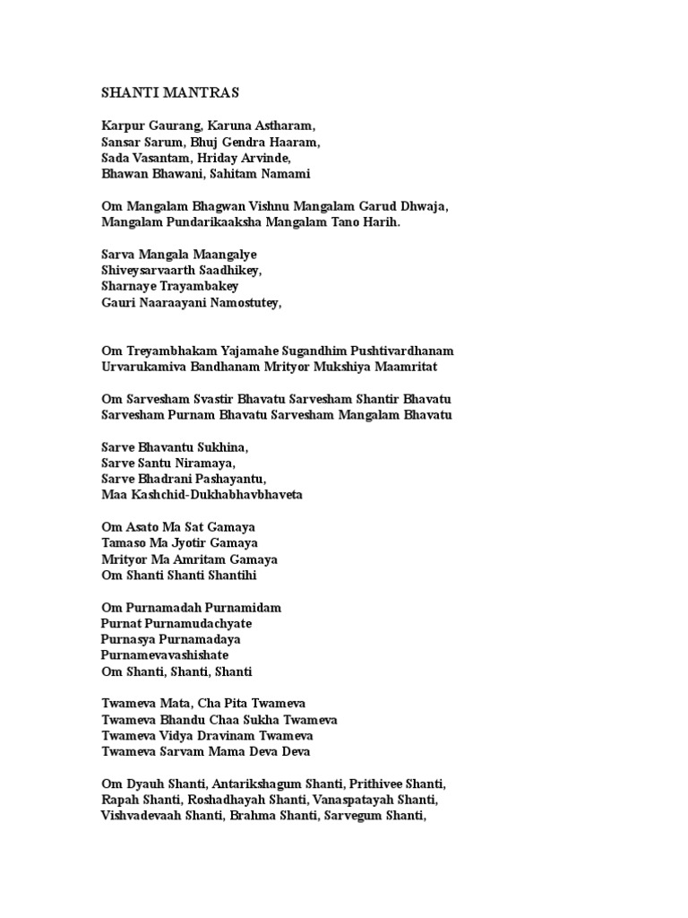 Regular Mantras | PDF