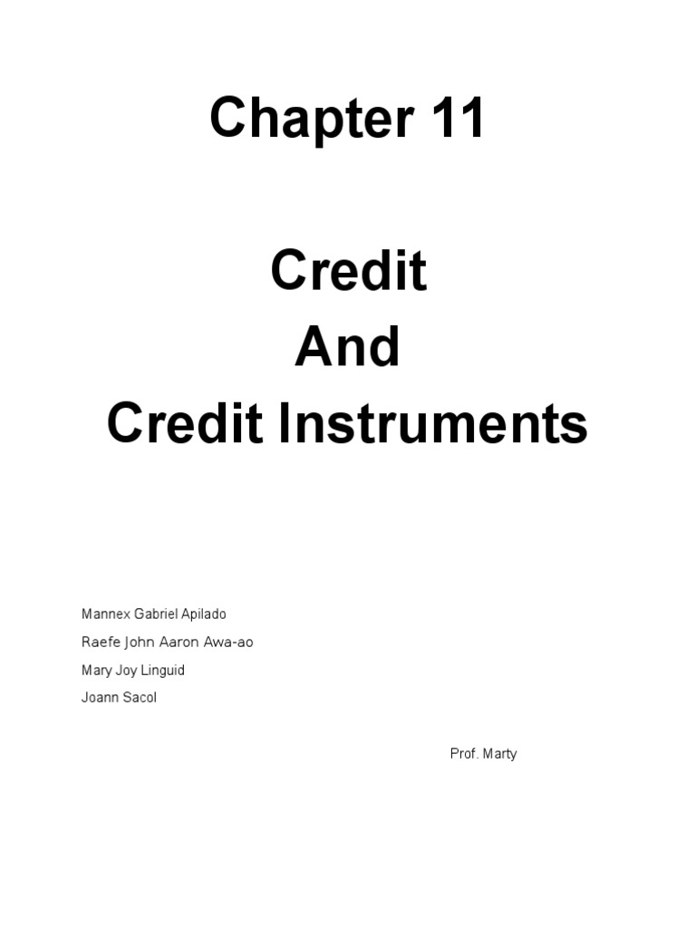 Credit Instruments | Download Free PDF | Bonds (Finance) | Cheque
