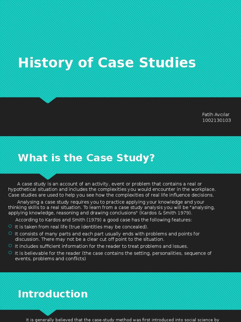 History of Case Studies | PDF | Case Study | Social Science